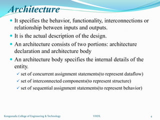 VHDL-Behavioral-Programs-Structure of VHDL | PDF