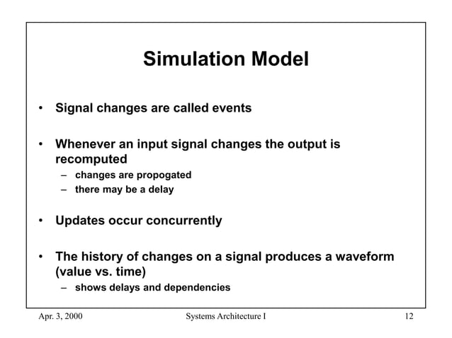 Vhdl Ppt Verilog Hardware Description Language Ppt