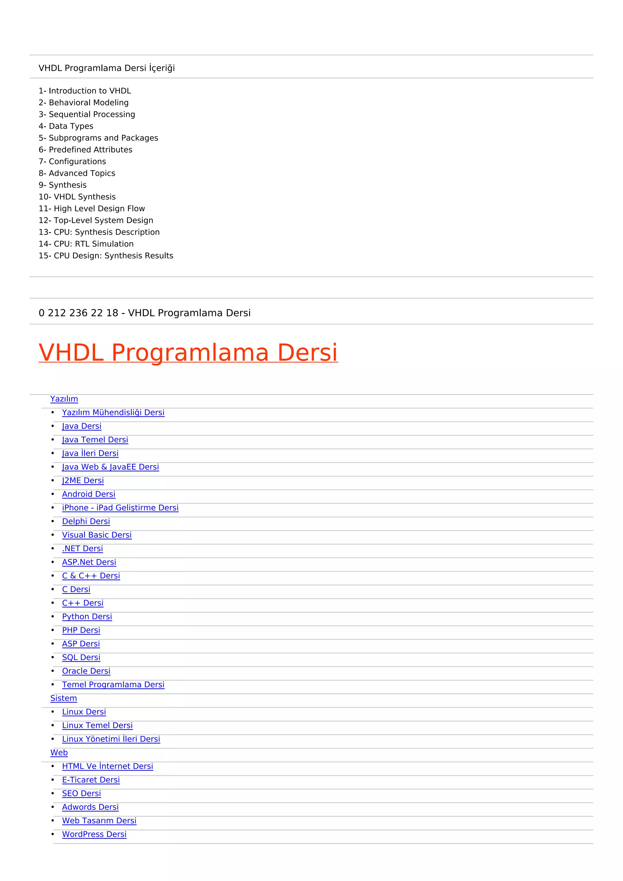 Vhdl dersi | PDF