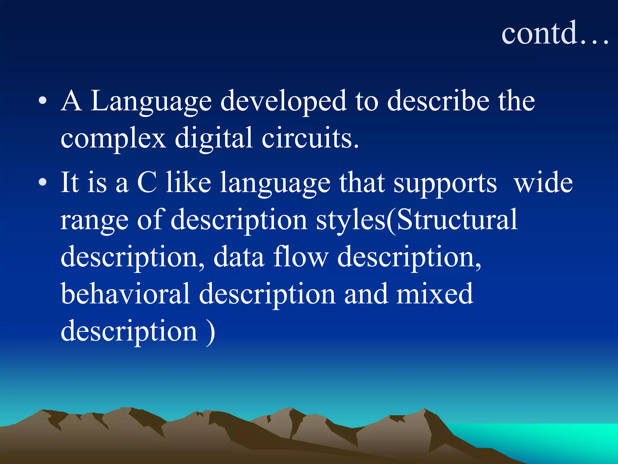 VHDL-PRESENTATION.ppt | Programming Languages | Computing