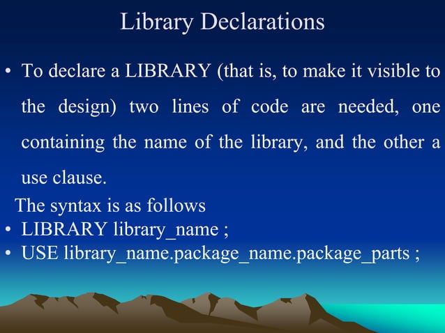 VHDL-PRESENTATION.ppt | Programming Languages | Computing