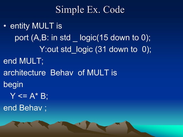 VHDL-PRESENTATION.ppt | Programming Languages | Computing