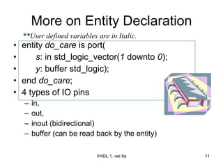 VHDL Entity | PPT