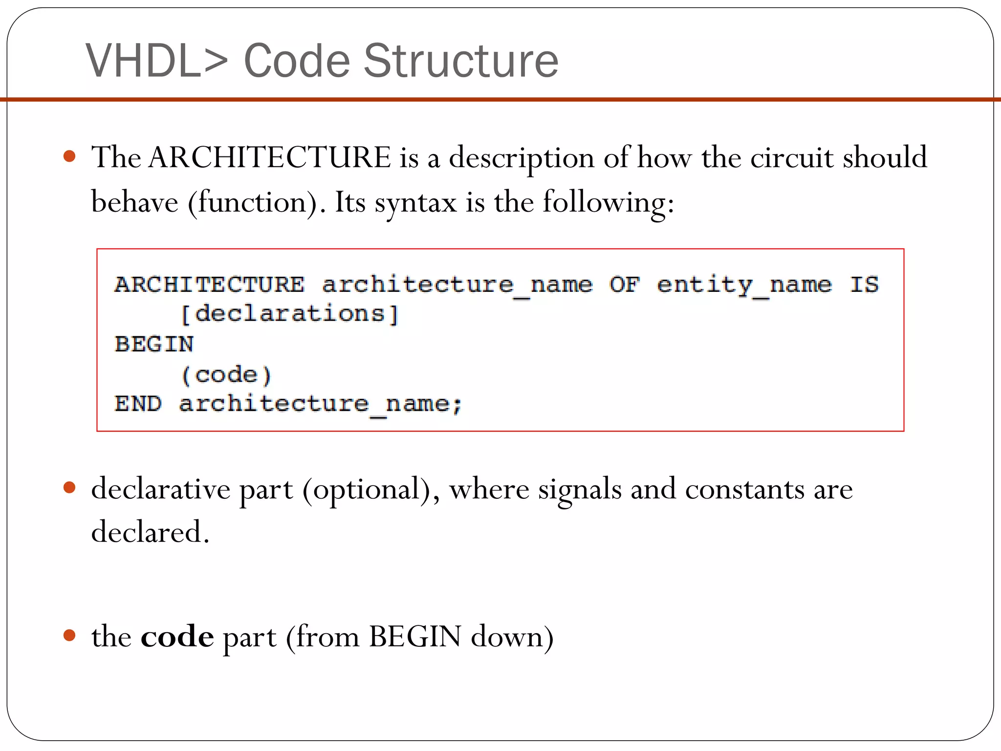 Vhdl 1 | PPT