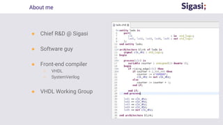 Vhdl 2017: new and noteworthy | PDF
