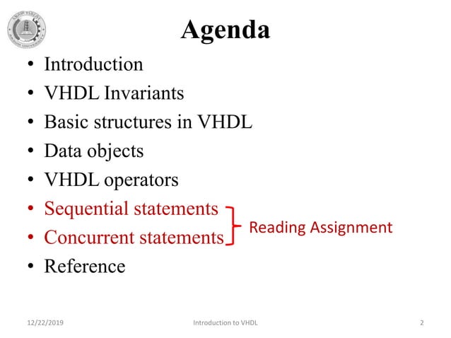 Introduction to VHDL | PPT