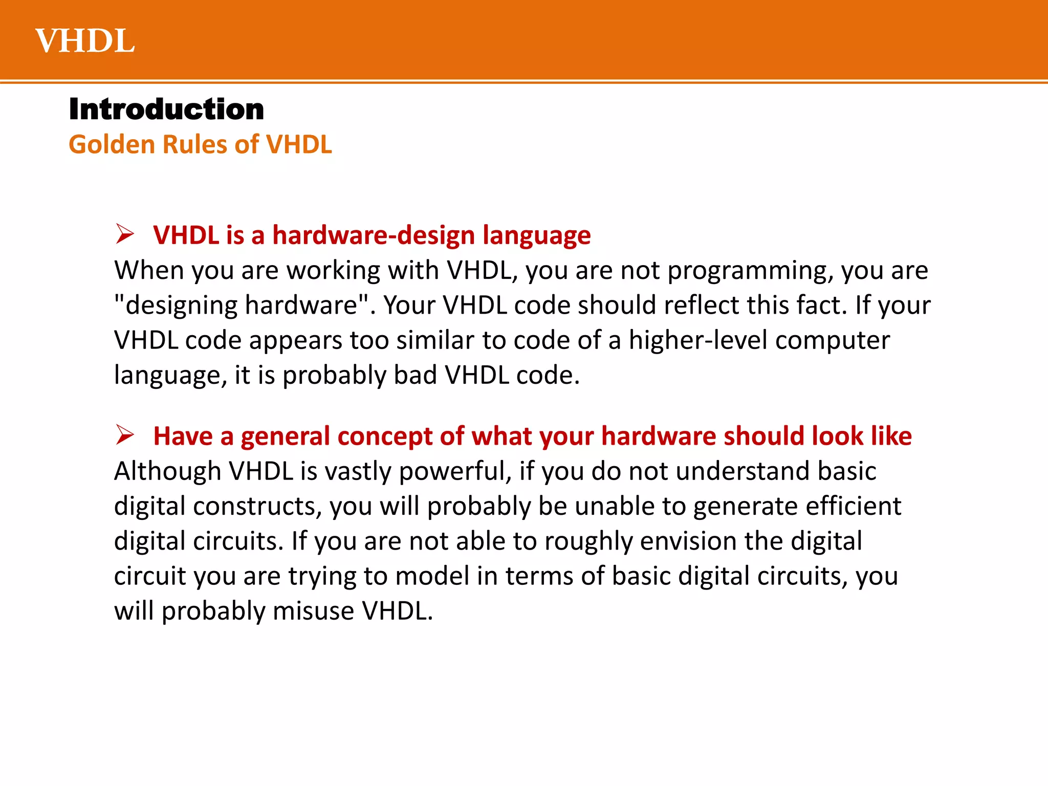 VHDL course | PDF