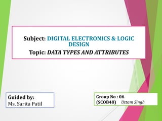 DIGITAL ELECTRONICS AND LOGIC DESIGN | PPT
