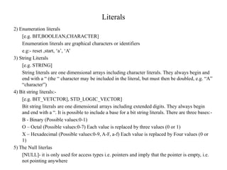 Vhdl identifiers,data types | PPT