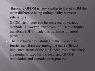 Vhdl implementation of ofdm transmitter | PPTX