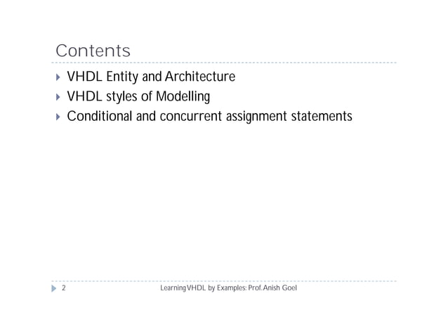 Learning vhdl by examples | PDF