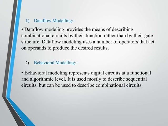 VHDL MODELING.pptx | Programming Languages | Computing VHDL MODELING.pptx | Programming Languages | Computing