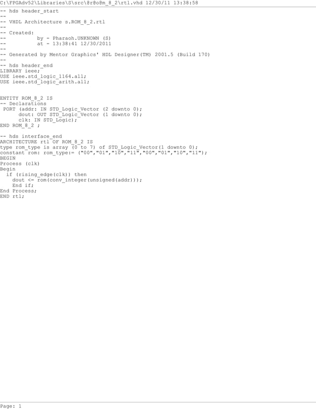 Vhdl practical exam guide | PDF