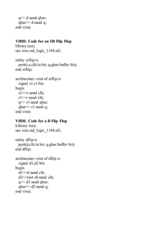 Vhdl programs | PDF
