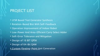 Vhdl Project List - Verilog Projects | PPTX | Computer Software and Applications | Computing