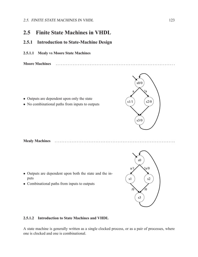 VHDL Reference - FSM | PDF