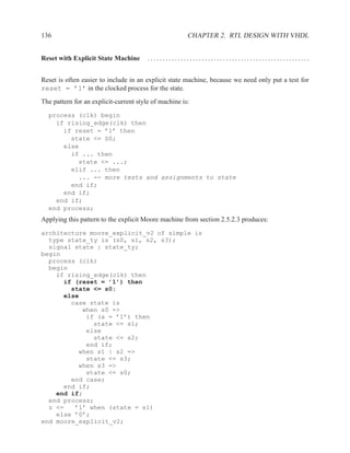 VHDL Reference - FSM | PDF