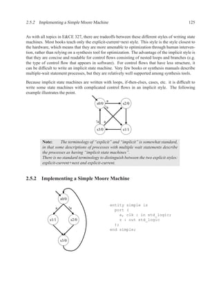 VHDL Reference - FSM | PDF