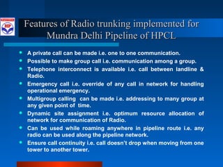 Vhf communication system for cross country pipelines | PPT