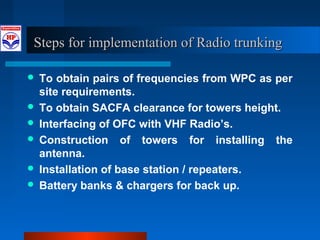 Vhf communication system for cross country pipelines | PPT