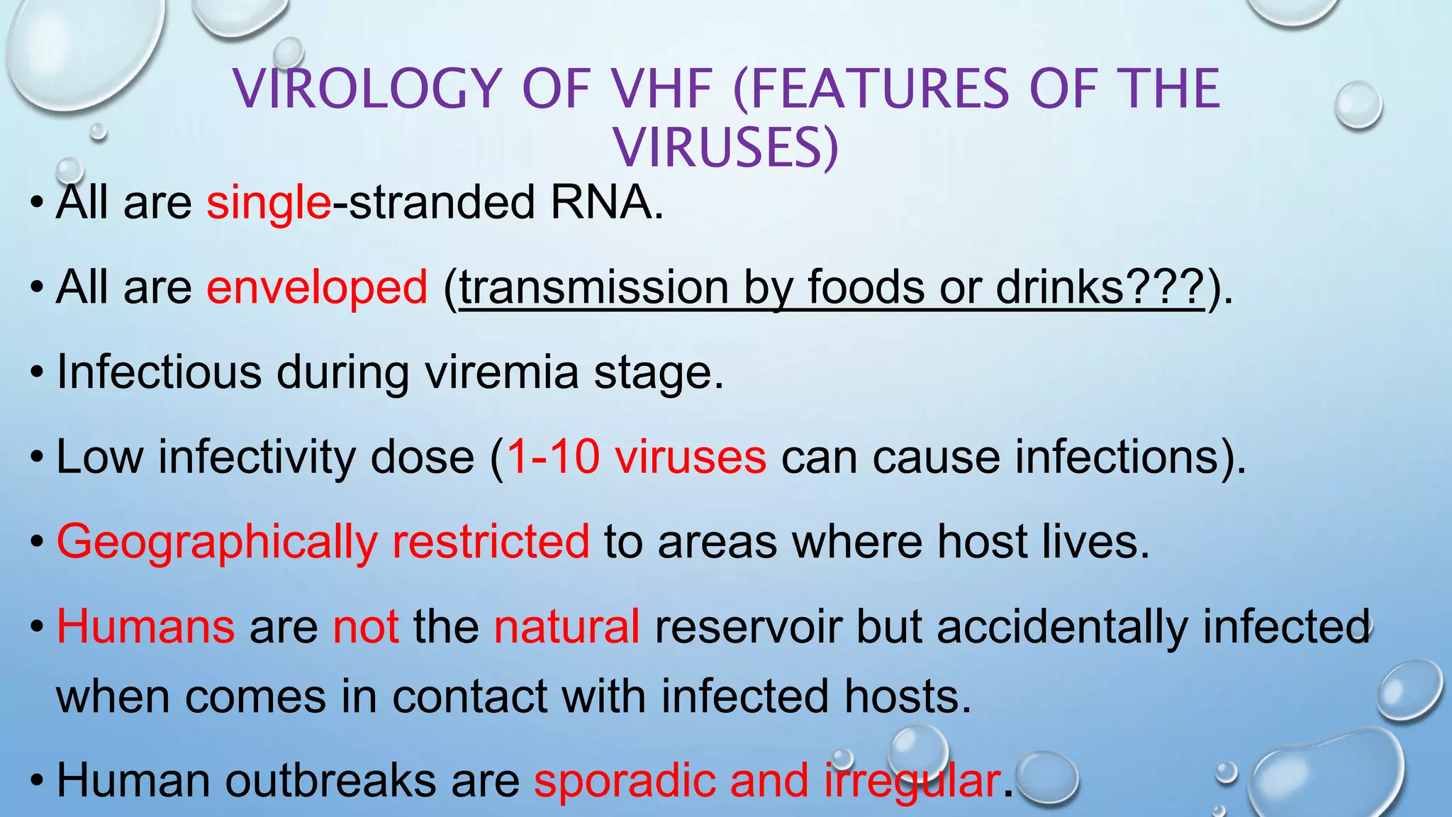 Viral Hemorrhagic Fevers | PPTX