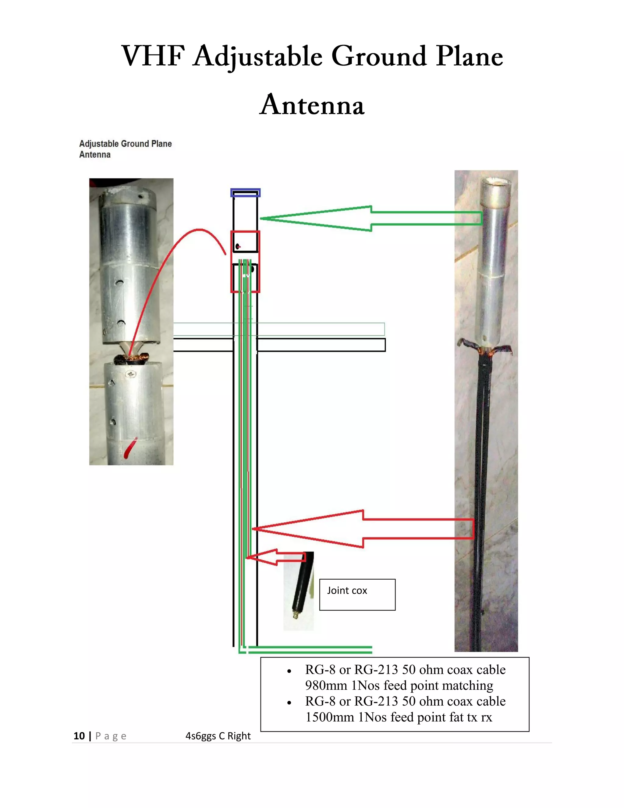 Adjustable Ground Plane Antenna | PDF