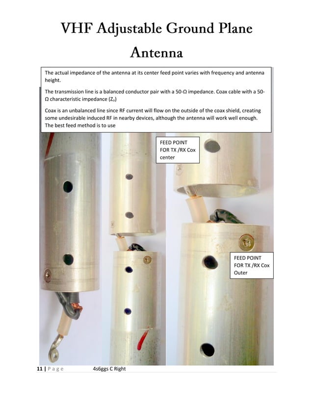 Adjustable Ground Plane Antenna | PDF | Free Download