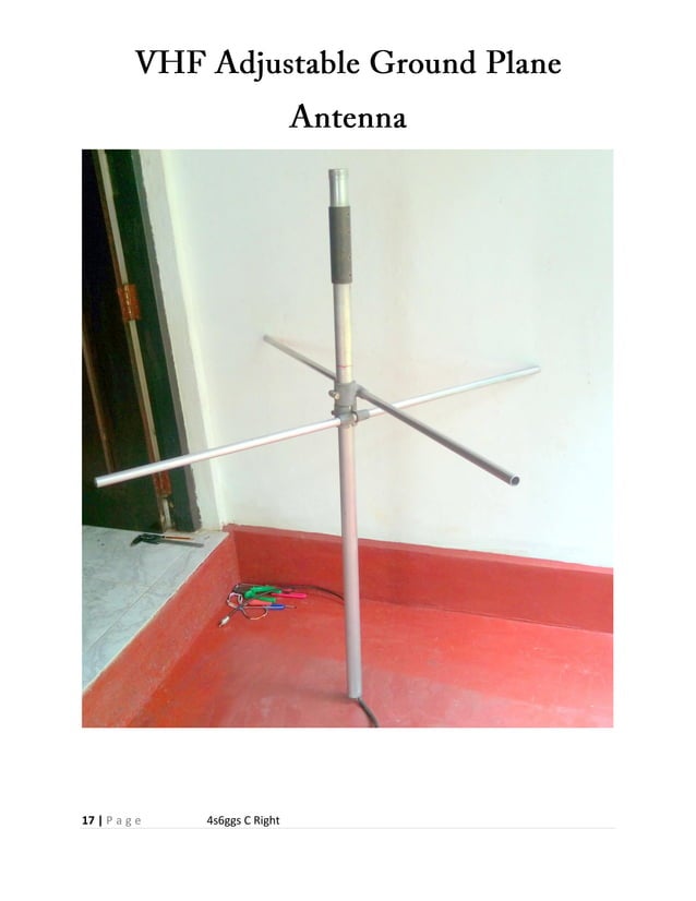 Adjustable Ground Plane Antenna | PDF