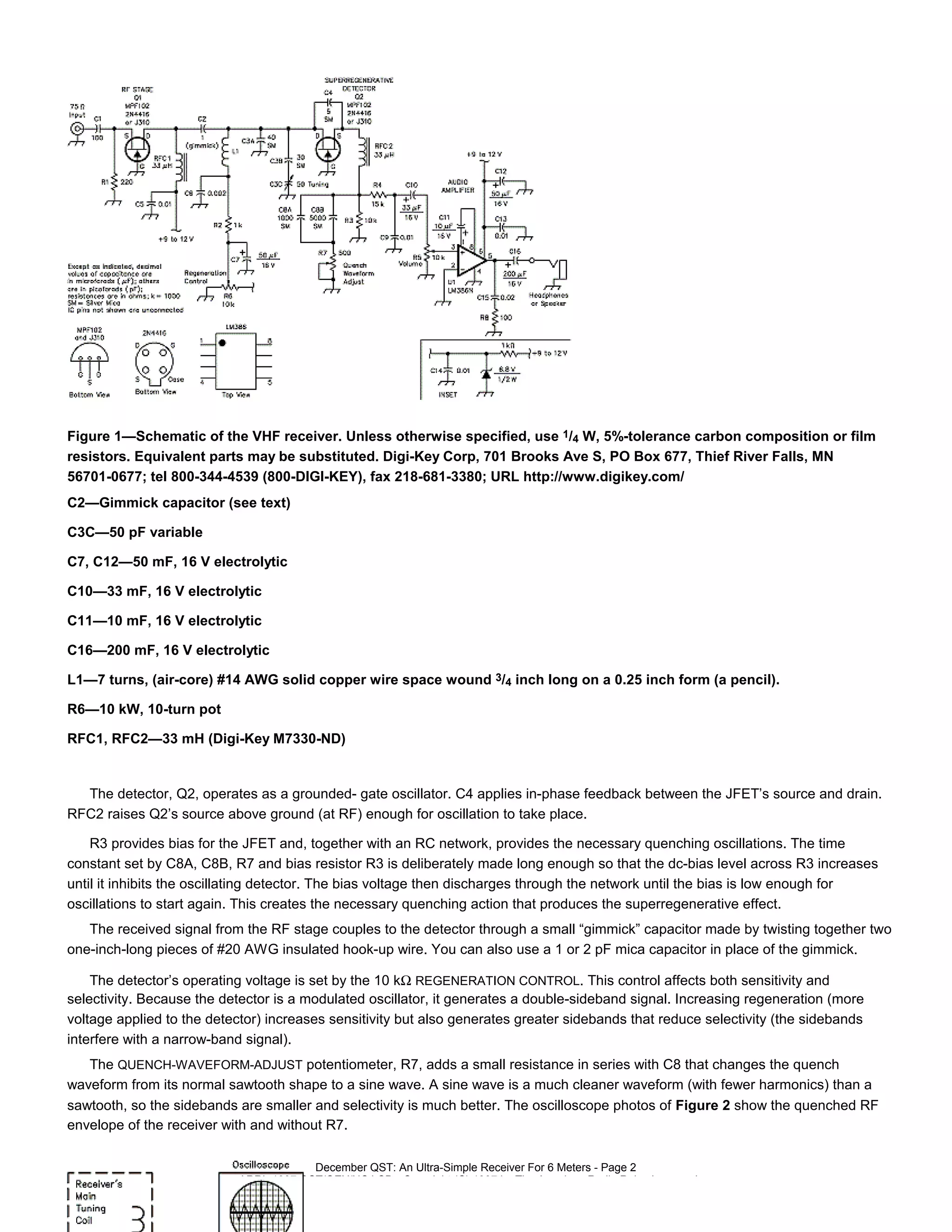 Vhf receiver 6m | PDF