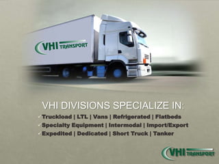 VHI Transport Company Profile | PPTX