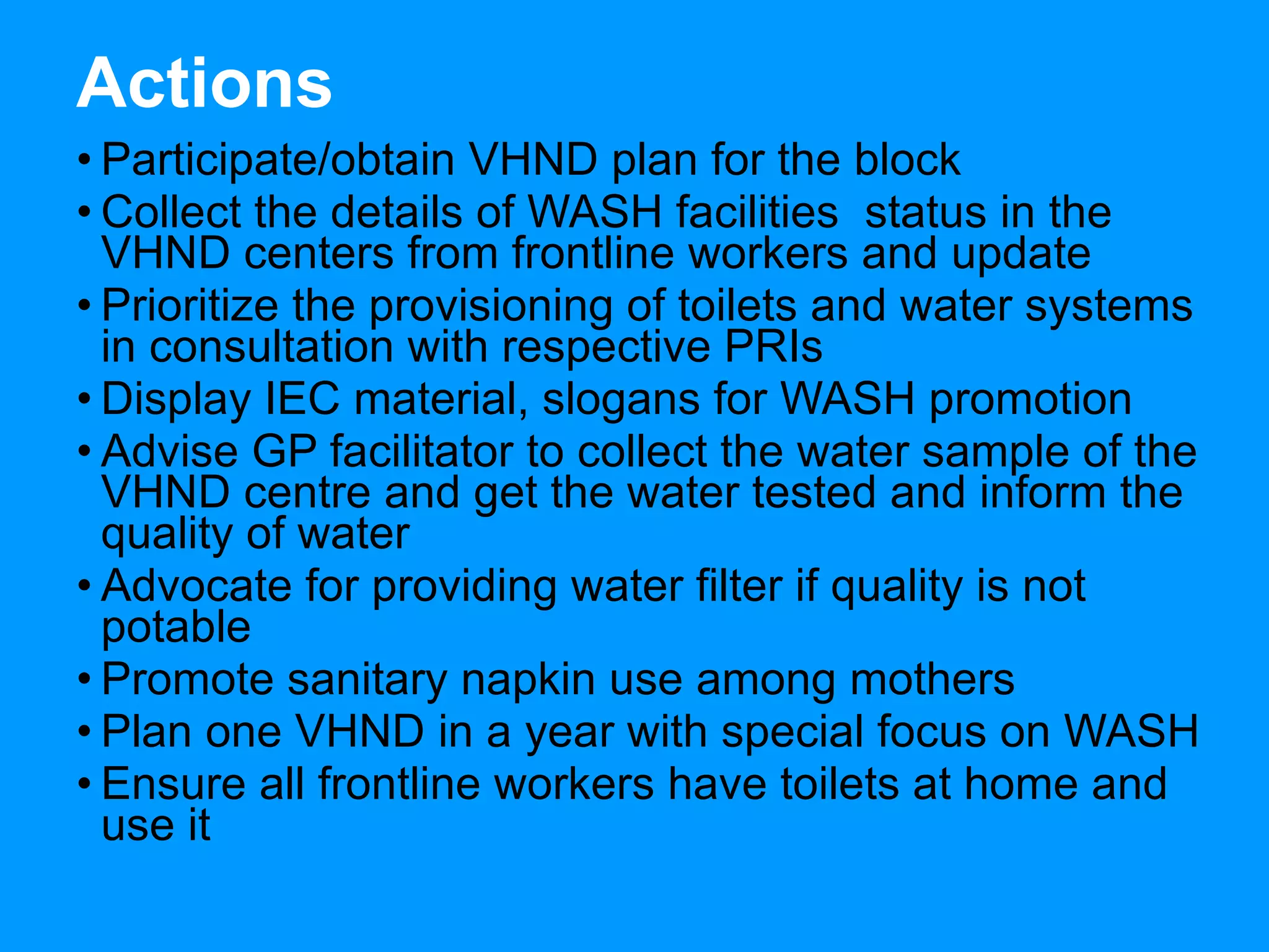 Village Health Day and sanitation | PPT