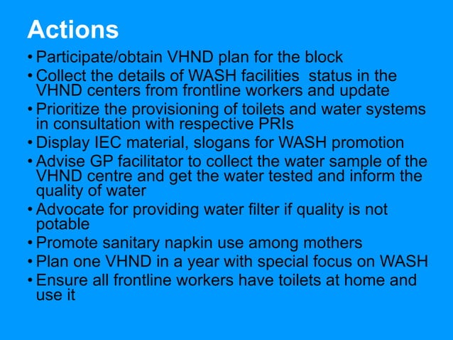 Village Health Day and sanitation | PPT