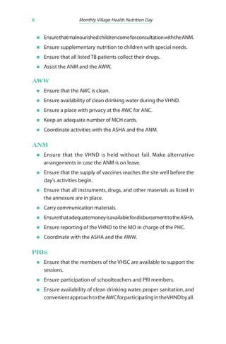 VHND guidelines | PDF