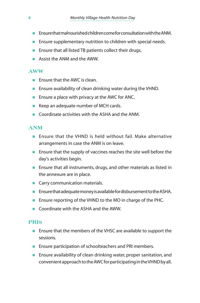 VHND guidelines | PDF