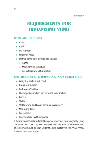 VHND guidelines | PDF