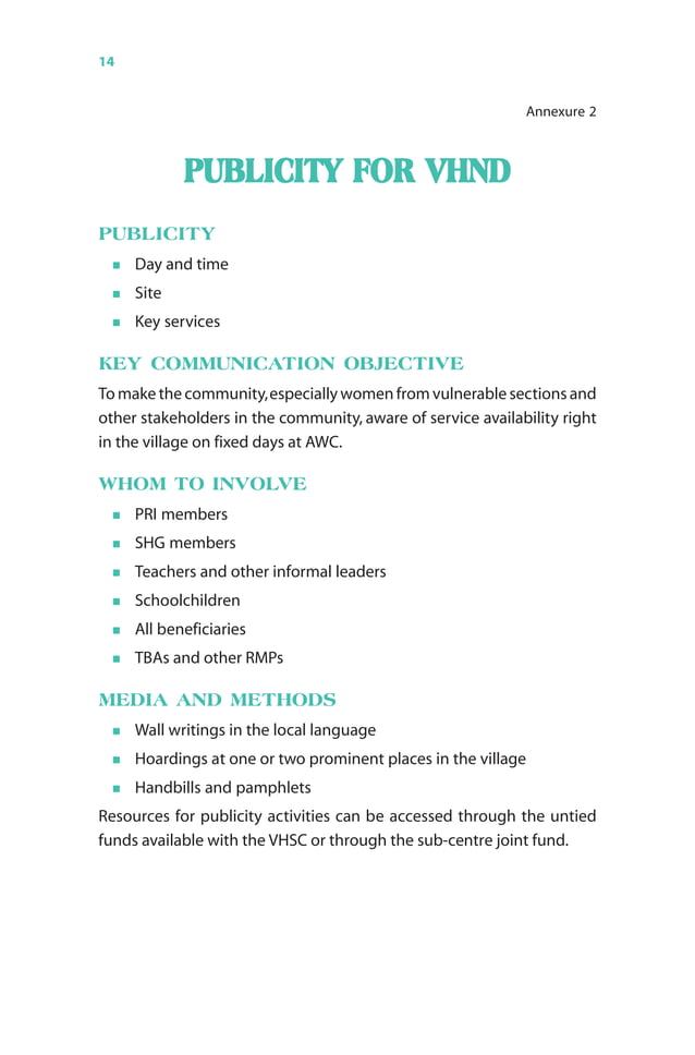 VHND guidelines | PDF