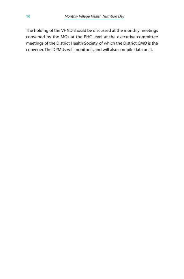 VHND guidelines | PDF