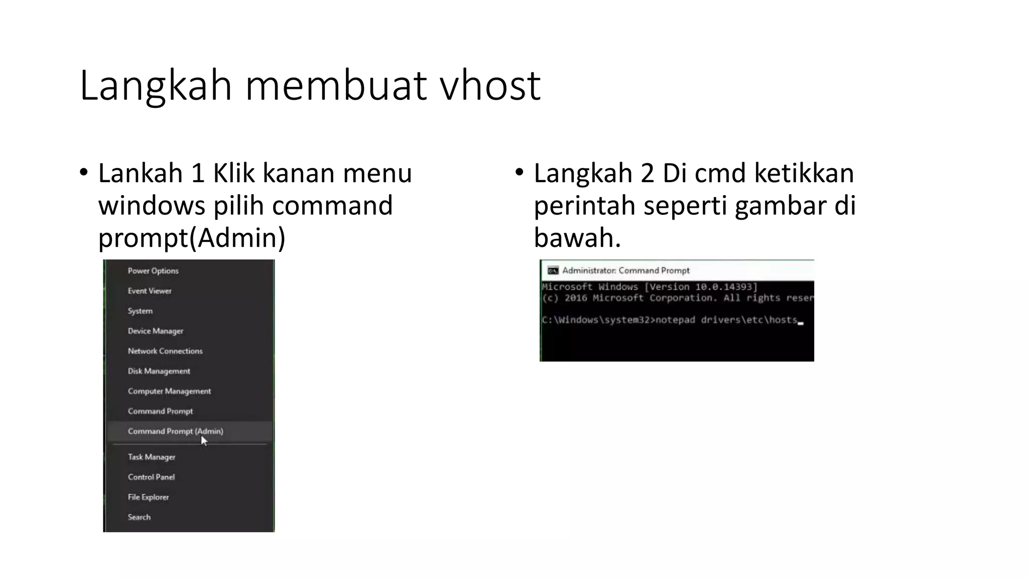 Membuat Vhost di Xampp | PPT