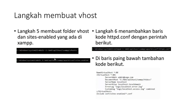 Membuat Vhost di Xampp | PPT