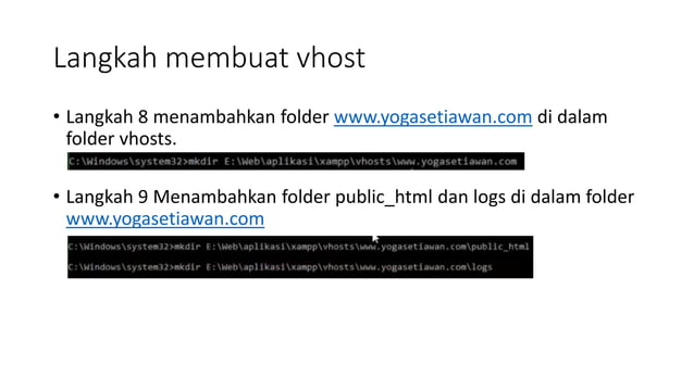 Membuat Vhost di Xampp | PPT