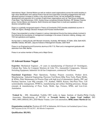 Vhpse.profile2018 r3 | PDF | Manufacturing Industry | Industries