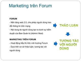Những điều cơ bản về forum seeding | PPT