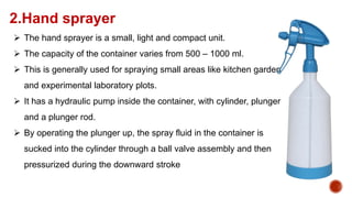 Demonstration of agriculture plan protection equipment | PPTX