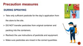 Demonstration of agriculture plan protection equipment | PPTX