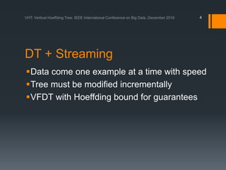 VHT: Vertical Hoeffding Tree (IEEE BigData 2016) | PPT