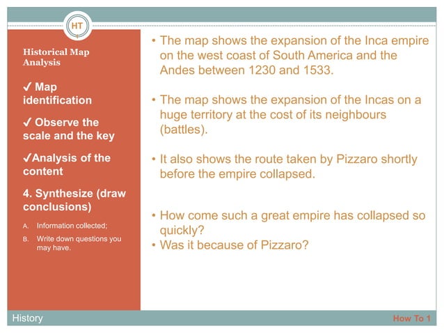 How to analyse historical maps - HT1 | PPTX | Geography | Science