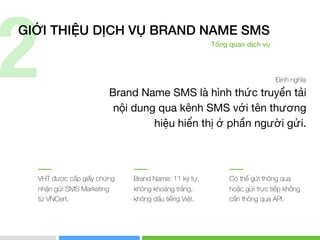 VHT | Giới thiệu dịch vụ Brand Name SMS | PDF