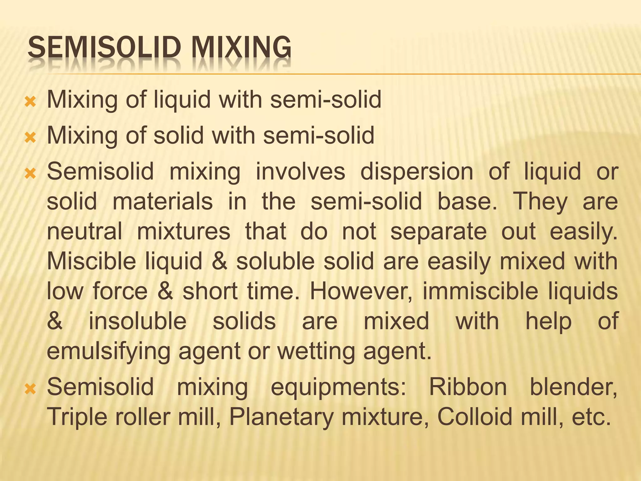 Pharmaceutical Mixing & Homogenization | PPTX