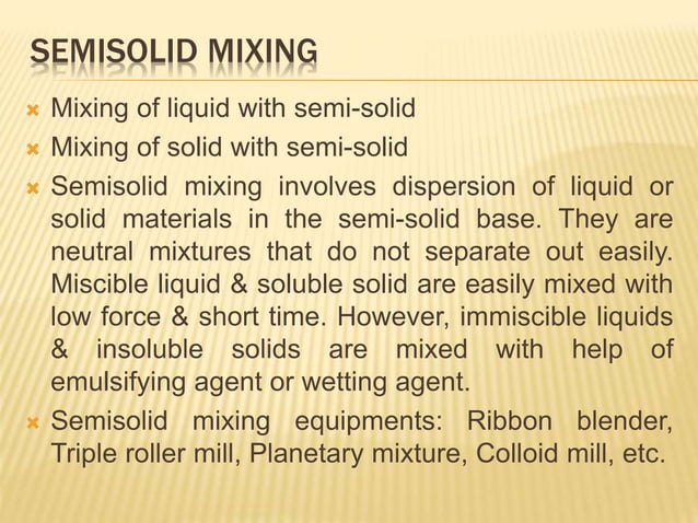 Pharmaceutical Mixing & Homogenization | PPTX