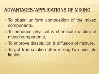 Pharmaceutical Mixing & Homogenization | PPTX